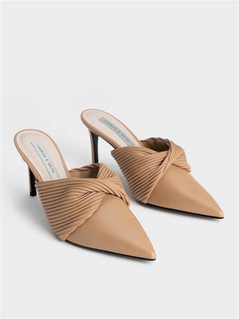 Neutral Mules For Women Shop Online Charles And Keith Sg