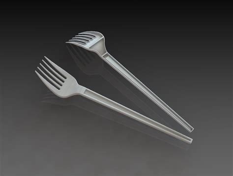 Stl File Fork Kitchen Cutlery・3d Printing Template To Download・cults