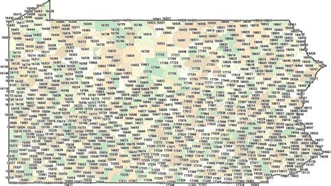 Pennsylvania Zip Code Map Us Maps