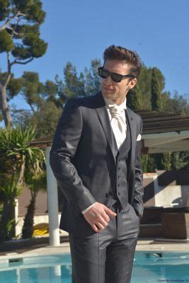 Costume Karl Lagerfeld Gris 3 Pièces Cérémonie Vêtements élégants Pour Hommes Homme Bien