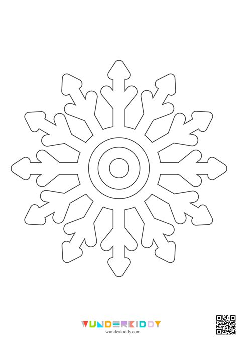 Printable Stencil Patterns Snowflake Small And Large Templates