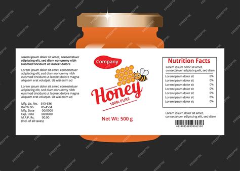 Label Design Honey Jar Label Design Creative Packaging Gold Honey And Label Sticker Label