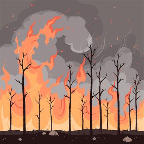 Wildfire Clipart Vectors And Illustrations For Free Download Freepik