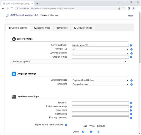 Debian 12 Bookworm Openldap Ldap Account Manager Server World