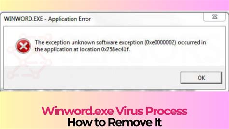 Programa Malicioso Winwordexe Cómo Eliminarla Fijar
