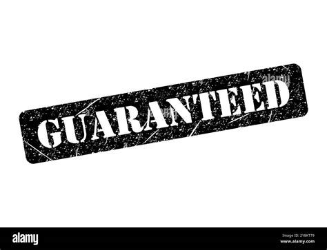 Guaranteed Stamp Symbol Label Sticker Sign Button Text Banner Vector