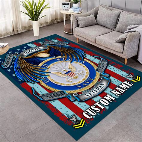 Us Navy Honor The Fallen Rug 39x60in Proud Us Veteran
