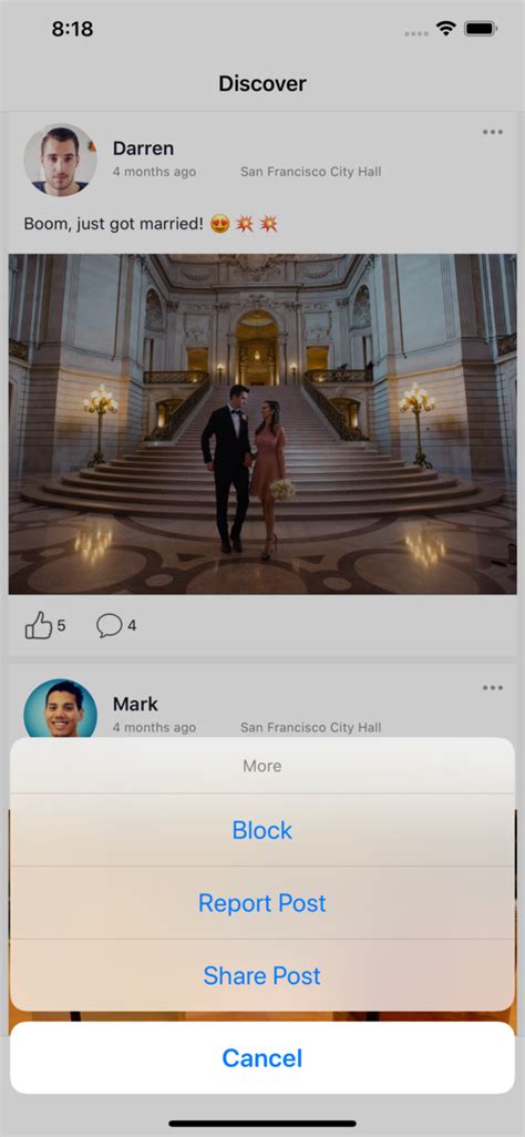 React Native Social Network Instamobile