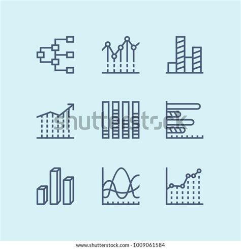 Outline Data Analysis Chart Diagram Vector Stock Vector Royalty Free Shutterstock