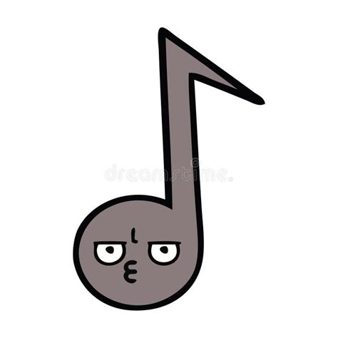Cute Cartoon Musical Note Stock Vector Illustration Of Quirky 147617638