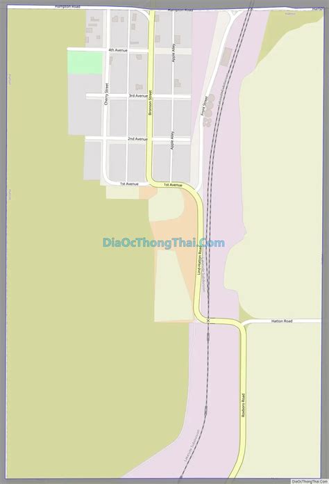 Map Of Hatton Town Washington Thong Thai Real