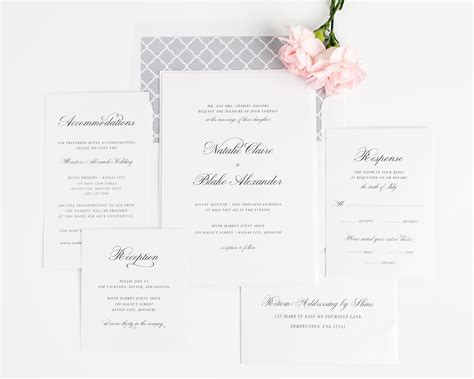 Classic Script Wedding Invitations Shine Wedding Invitations