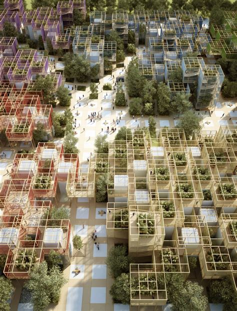 Penda Designs Modular Wooden Village For Beijing Horticultural Expo