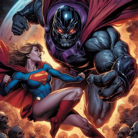 Supergirl Vs Darkseid 18 By Lepantzeus On Deviantart