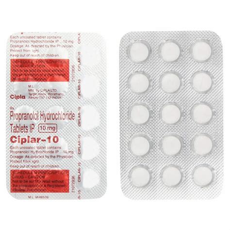 Ciplar 10 Mg Tablet At ₹ 150strip Nagpur Id 2856310758930