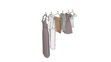 Kleding Op Hangers 3d Warehouse Clothes On Hangers Illustration