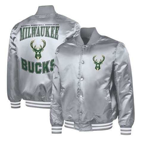 Blackgray Milwaukee Bucks Adaptive Bold Logo Jacket