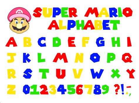 Super Mario Alphabet Svgpngdxf Etsy