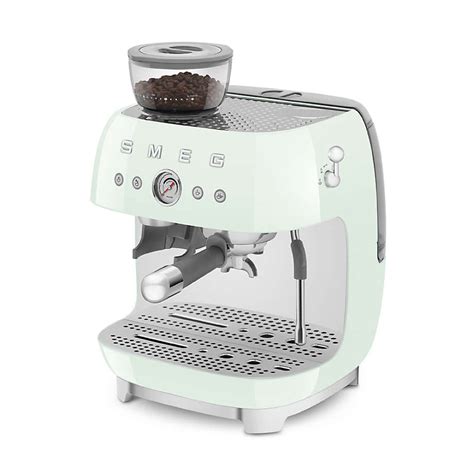 Smeg Pastel Green Semi Automatic Espresso Machine With Milk Frother