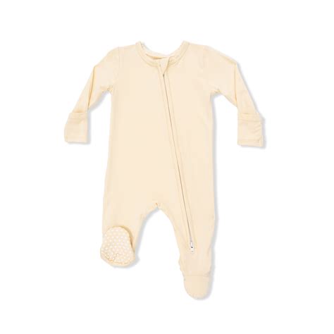 Solid Italian Straw 2 Way Zipper Footie Angel Dear