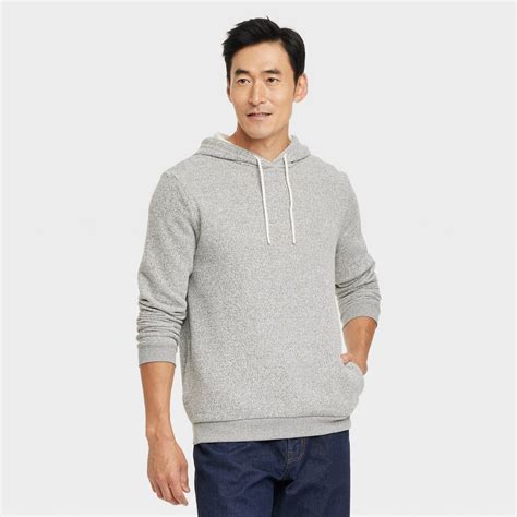 Upc 198101773203 Mens Textured Fleece Hooded Sweatshirt Goodfellow