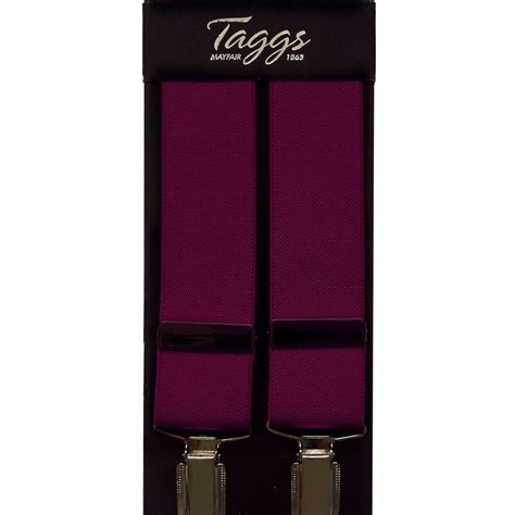 Plain Braces Plum 35mm Dl923 Towler Taggs Of Mayfair