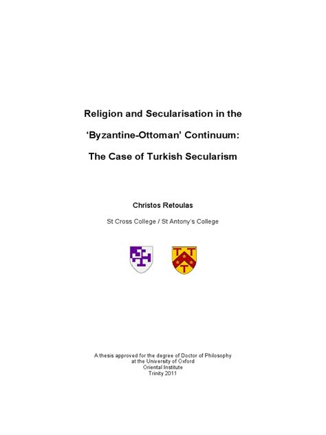 Religion And Secularisation In The Byzan Pdf Secularism Eastern