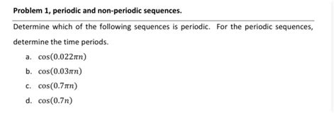 Solved Problem 1 ﻿periodic And Non Periodic