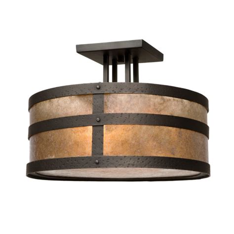 Steel Partners Lighting Round Drop Ceiling Mount Portland