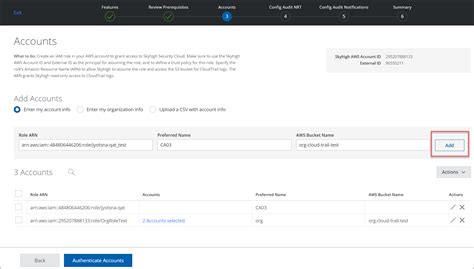 configure aws in skyhigh casb skyhigh security
