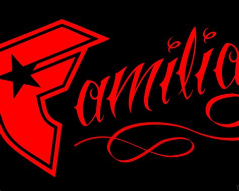 Logotipo Familiar Famoso En Rojo