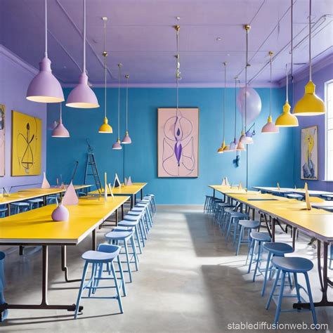Modern Art Classroom Design Prompts Stable Diffusion Online