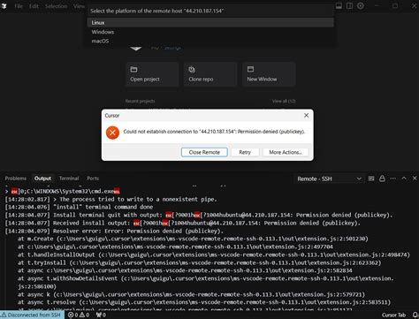 Help Fix Connect Ssh Bug Reports Cursor Community Forum