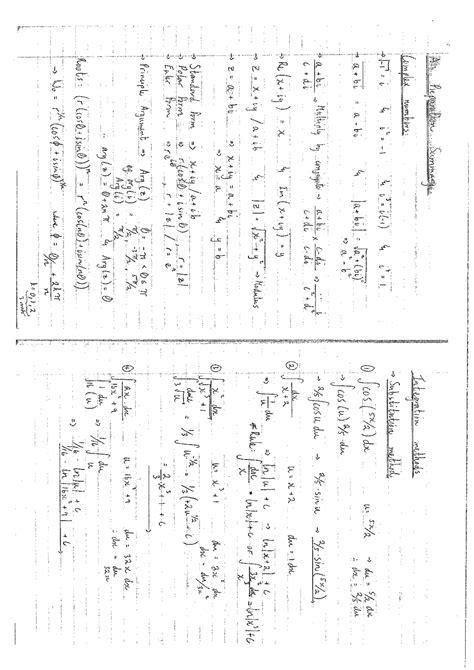 Engineering Maths 145 Summaries Exams Mathematics Docsity