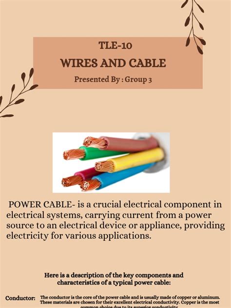 Tle 10 Group 3 Pdf Electrical Wiring Insulator Electricity