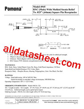 4945 Datasheet(PDF) - Pomona Electronics