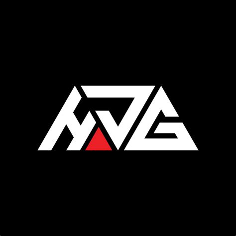 Hjg Triangle Letter Logo Design With Triangle Shape Hjg Triangle Logo Design Monogram Hjg