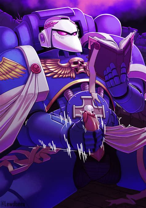 Rule 34 1boy Adeptus Astartes Armor Blush Boltgun Book Holding Book