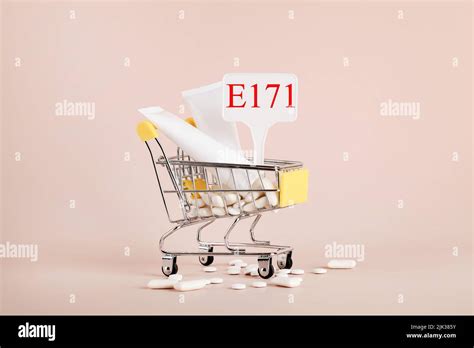 Titanium Dioxide E171 Dangerous Additive Concept Gum Pills