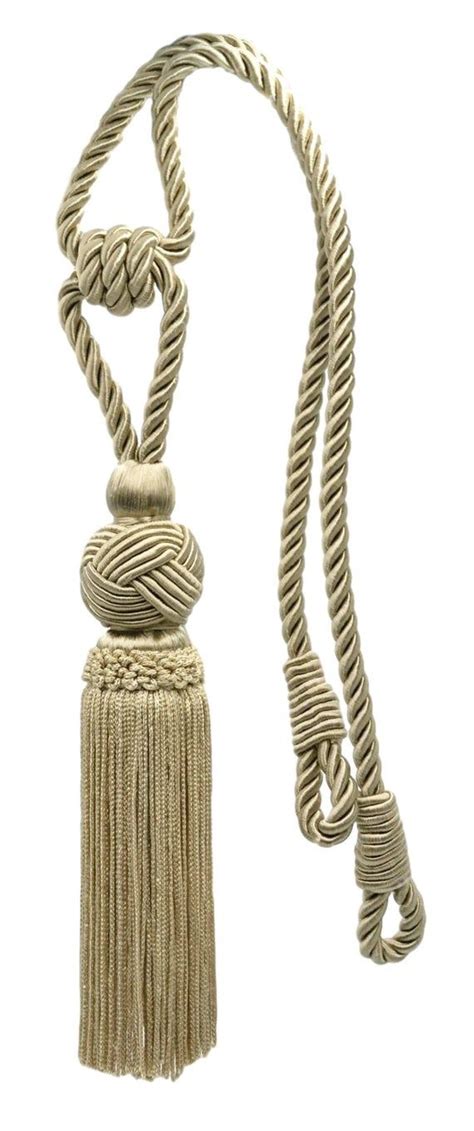 With Chainette Tassel Tiebacks 6 Tassel 15cm 28 Spread 71cm Tbtrk6