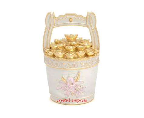 2024 Buckets Of Gold And Good Fortune White Crystal Empress Feng Shui
