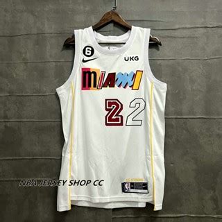 Áo Thun Bóng Rổ Nba Miami Heat City Màu Trắng Thời Trang 2022 23 Cho