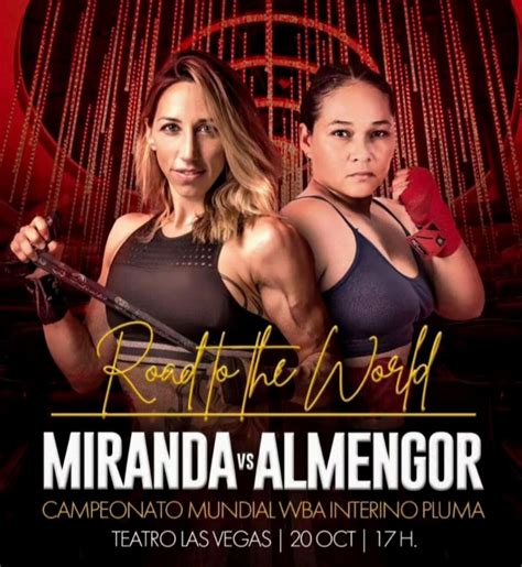 Almengor Vs Miranda La Batalla Que Definirá La Nueva Reina Del Peso Pluma