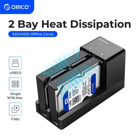 Orico Hdd Docking Station With Offline Clone 2 Bay Sata To Usb 3 0 Hard