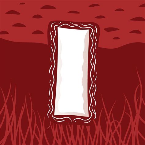 Mysterious Rectangular Opening In Red Landscape 54389084 Vector Art At