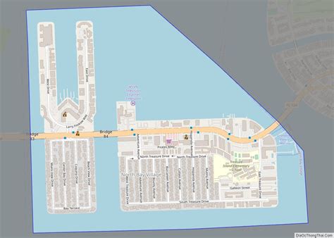 Map Of North Bay Village City Thong Thai Real