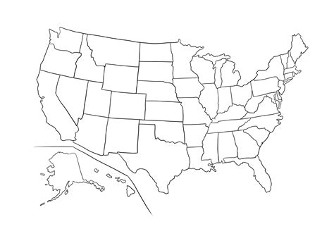 Usa Southeast Map Outline