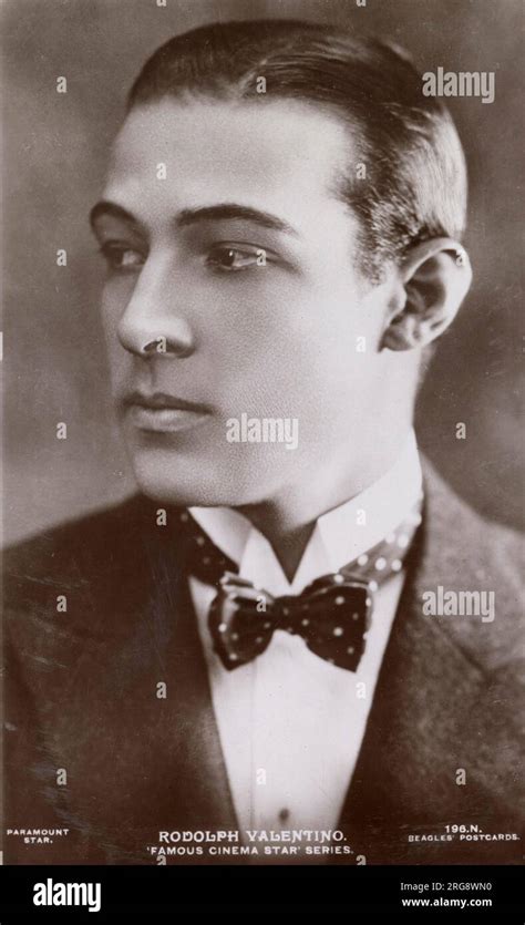 Rudolph Valentino 1895 1926 Italian American Romantic Film Idol