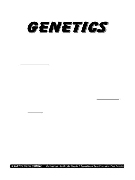 Genetics Pdf Dominance Genetics Genetic Linkage