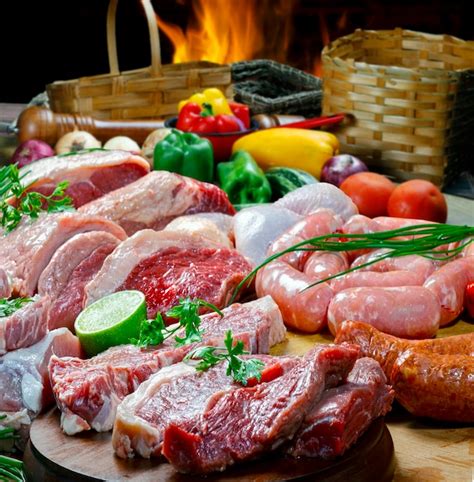 Premium Photo Assorted Butchery Meats Beef Pork Poultry